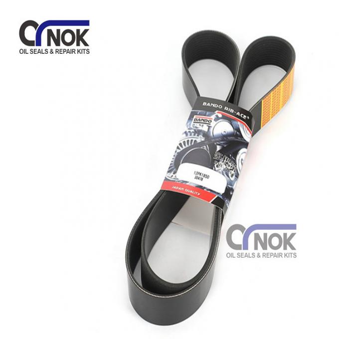 Rubber 12PK1850 Fan Belt Excavator Engine Parts E320D Black